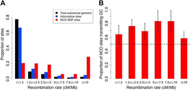 Non Crossover Gene Conversions Show Strong Gc Bias And Unexpected